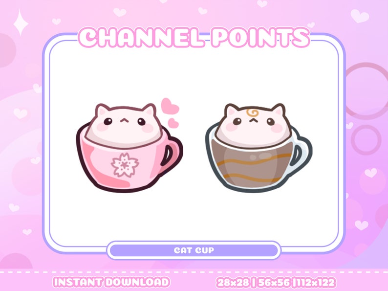 Twitch Emote & Channel Points Badges Pack | Pastel Milk Cappuccino ...
