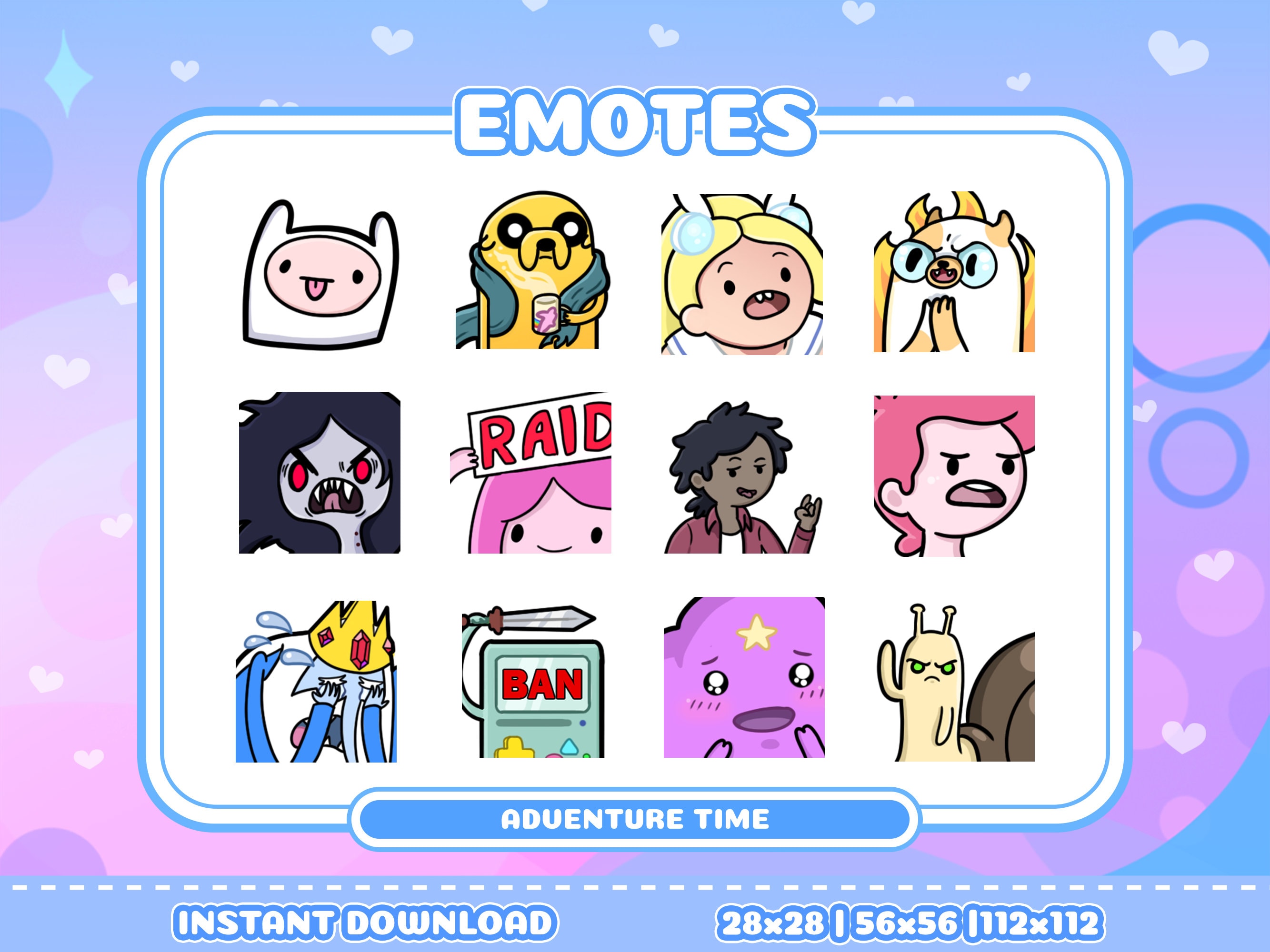 Adventure Time | Fiona and Cake | Marceline Marshall Lee | BMO Emotes ...