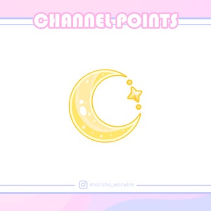 Moon Channel Points Icon for Twitch Twitch Emotes Stream Emotes - Etsy