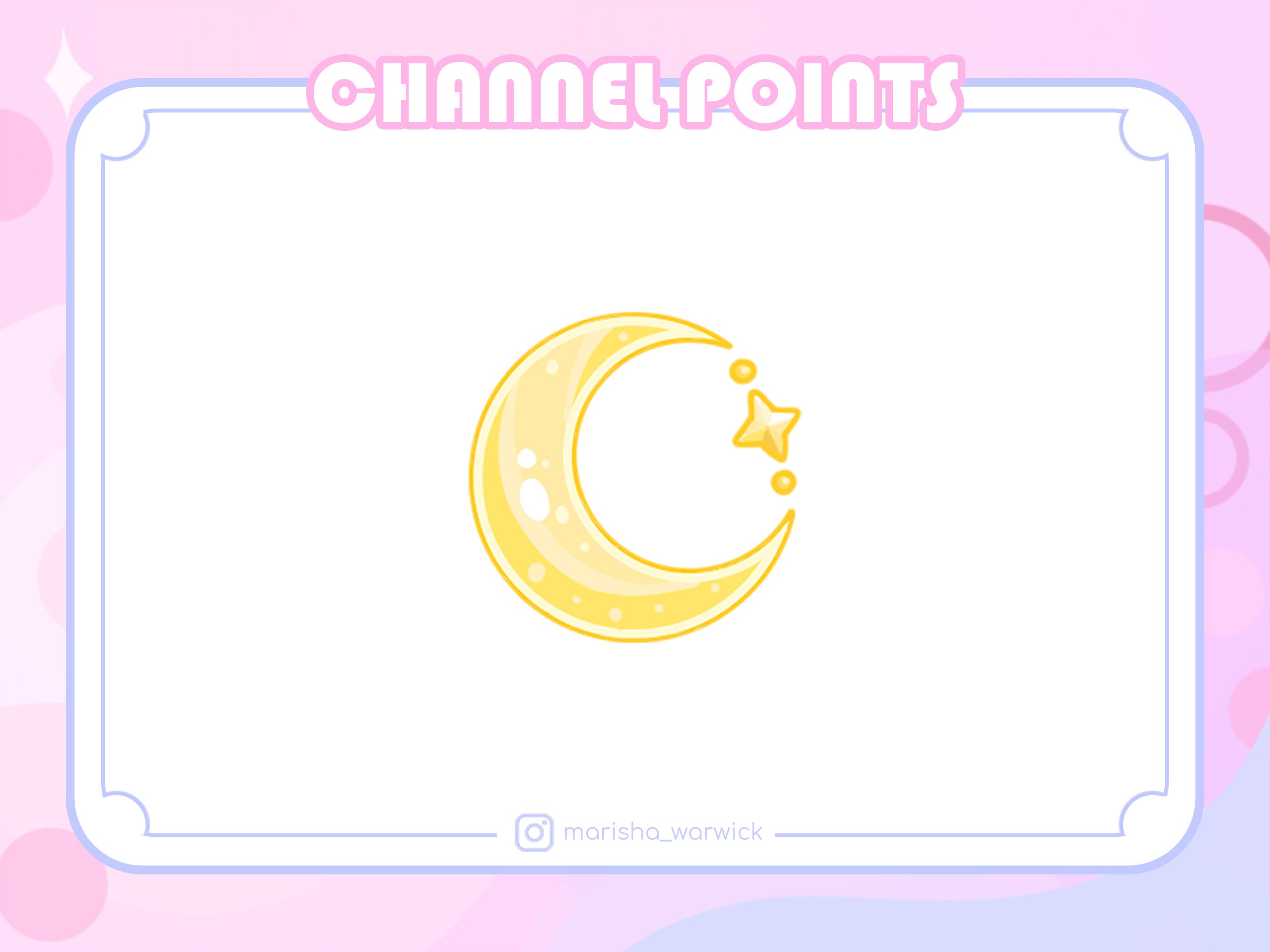 Moon Channel Points Icon for Twitch Twitch Emotes Stream Emotes - Etsy