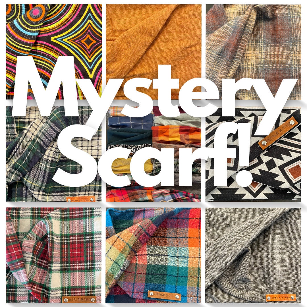 Dog Infinity Scarf "mystery Scarf" Twist Scarf Cozy Pet Neckwear - Etsy