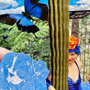 Waste Land Environmental Hand-cut Collage Art Print, Climate Change ...
