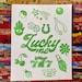 Lucky Charms Hand-carved Linocut Print, Lucky Me Wall Art, Lucky Me ...