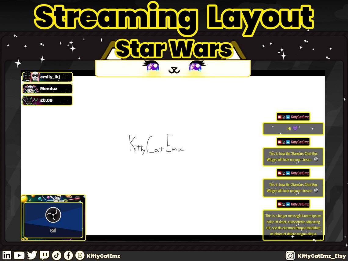 169 EMOTES, 40 PANELS, 1 CHATBOX Widget, 2 Streaming Layouts, 7 ...