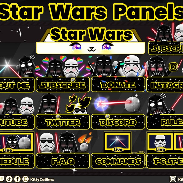 169 EMOTES, 40 PANELS, 1 CHATBOX Widget, 2 Streaming Layouts, 7 ...