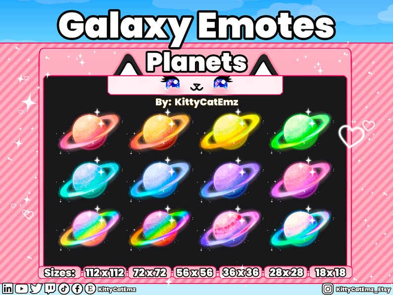 Twitch Planet Emotes, Points, Badges and Bits - Etsy