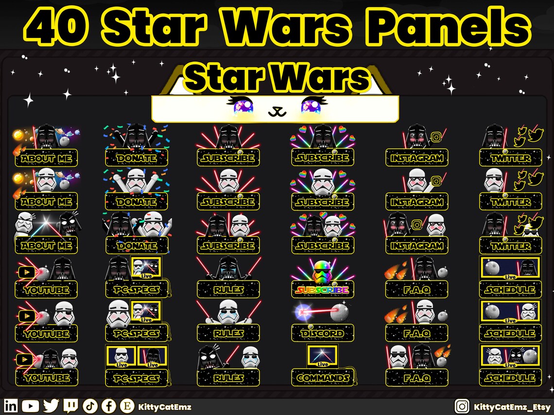 40 Star Wars Panels for Twitch - Etsy