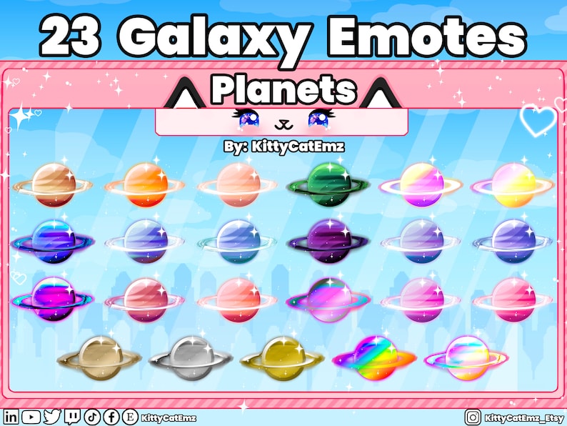 23 Twitch Planet Emotes, Points, Badges and Bits - Etsy