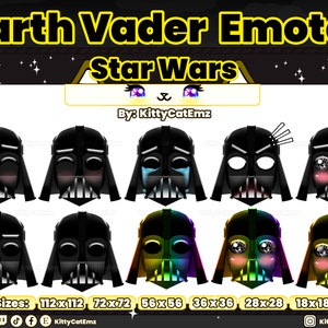 Star Wars Darth Vader Emotes, Points, Badges and Bits - Etsy