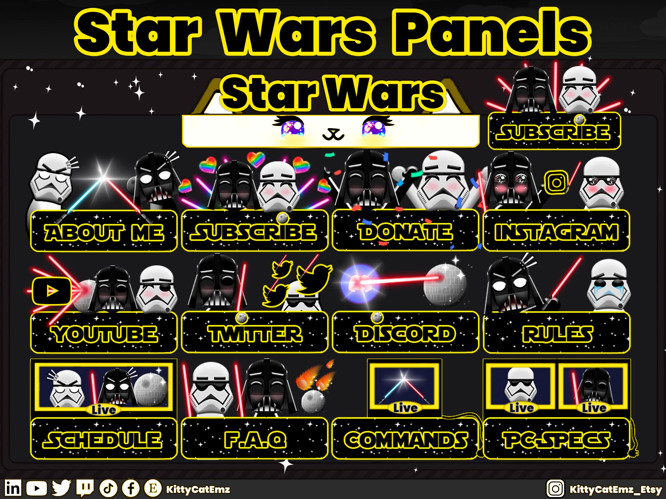 Star Wars Panels for Twitch - Etsy