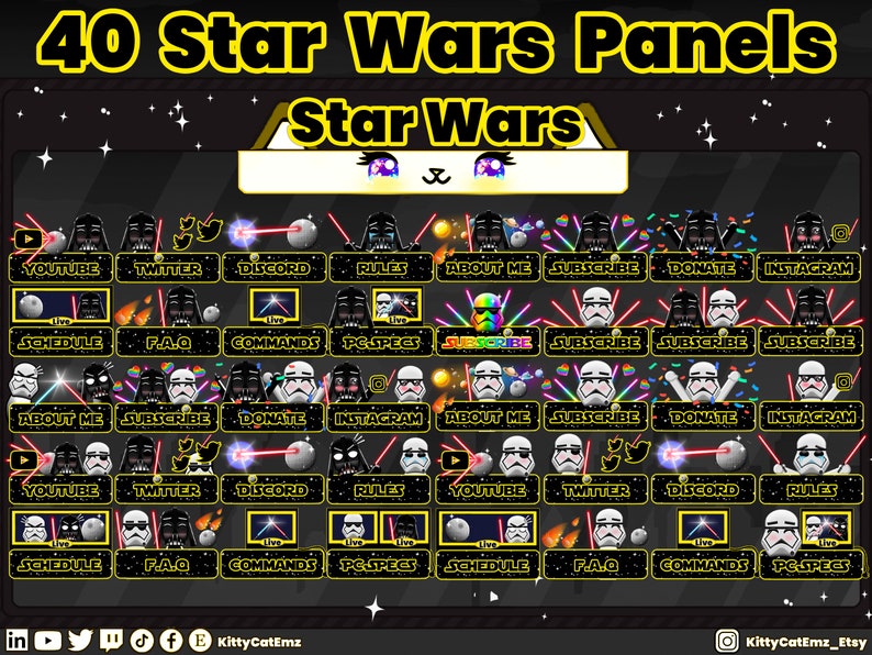 40 Star Wars Panels for Twitch - Etsy