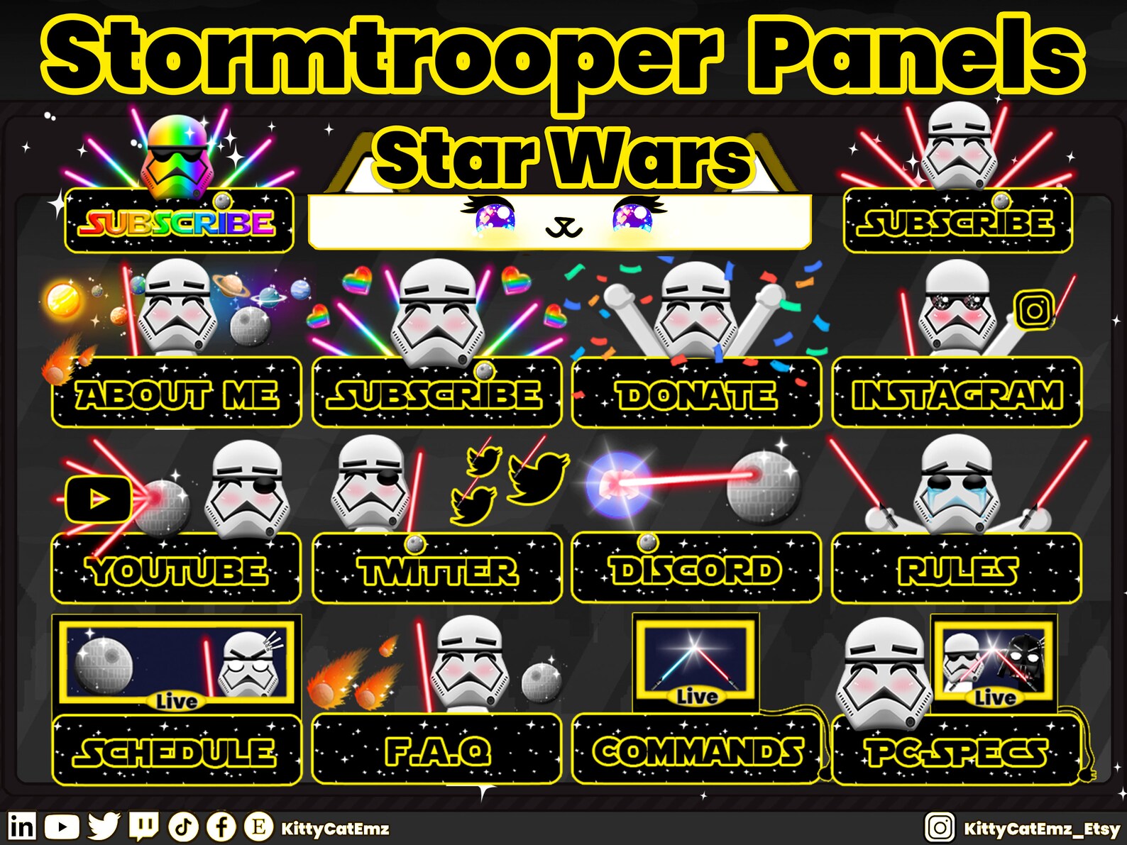 40 Star Wars Panels for Twitch - Etsy