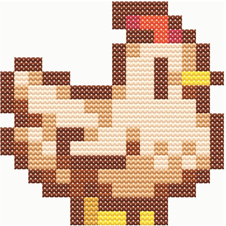 Stardew Valley Chickens Cross Stitch Patterns - Etsy