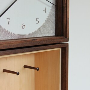 Modern Shaker Wall Clock Wall Hanging Clock Cabinet With Dovetail ...