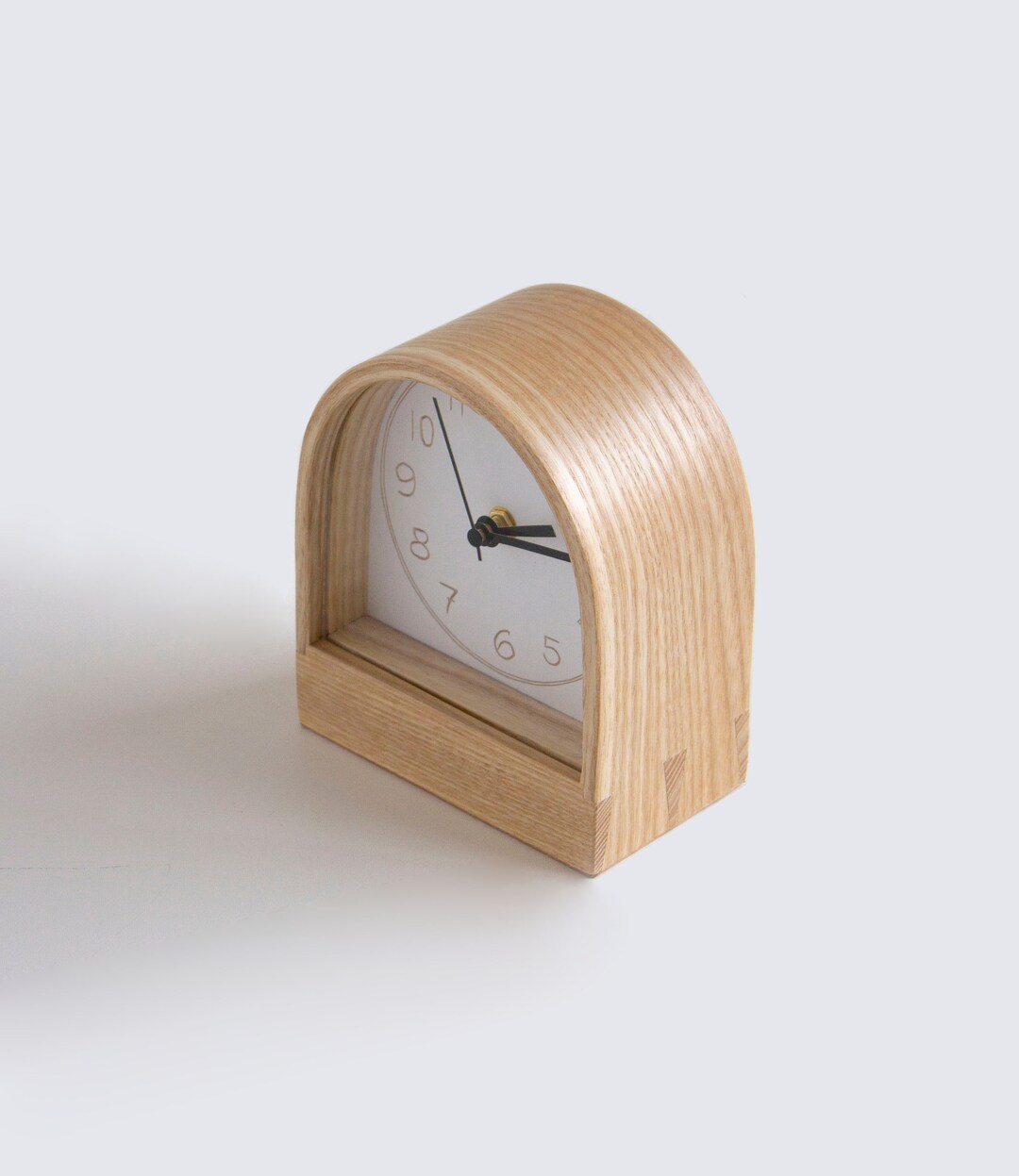 Arch Clock - Bent Wood Dovetail Desk Clock - Etsy