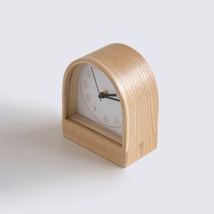 Arch Clock - Bent Wood Dovetail Desk Clock - Etsy