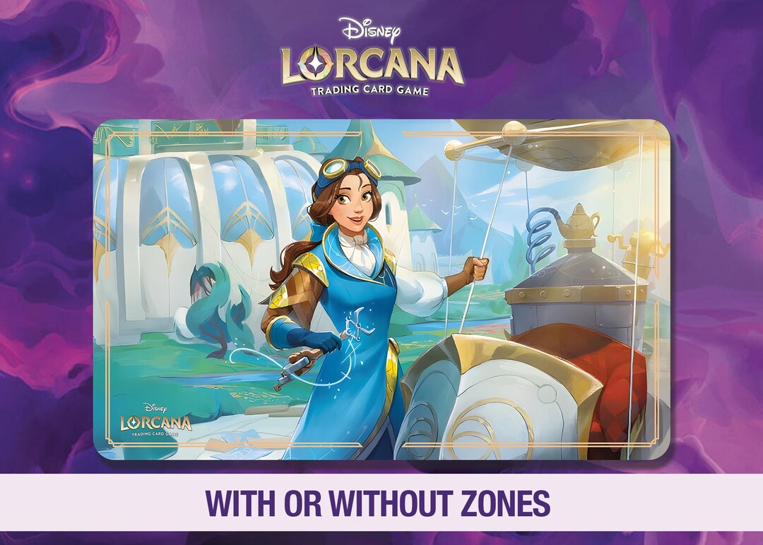 Disney Lorcana Playmat - Belle - Archazia's Island - TCG - Custom ...