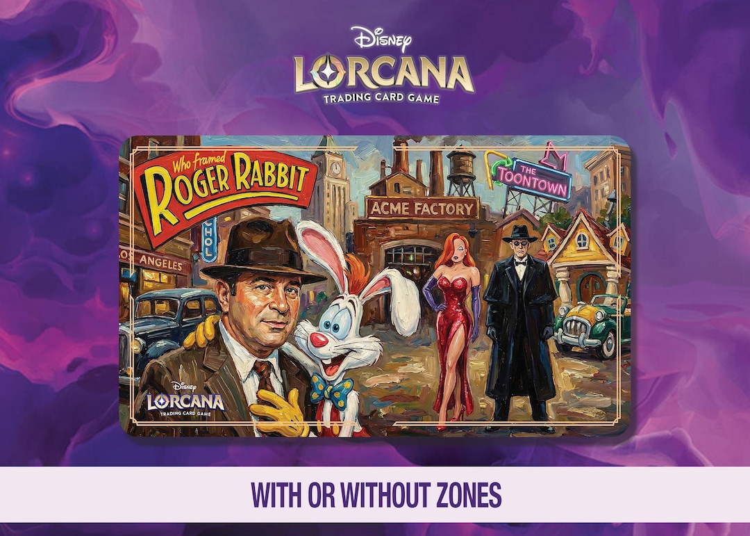 Disney Lorcana Playmat - Who Framed Roger Rabbit - Eddie Valiat ...