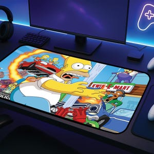 Simpsons Hit & Run Playmat: Homer Mayhem - Gaming Desk Pad - Etsy