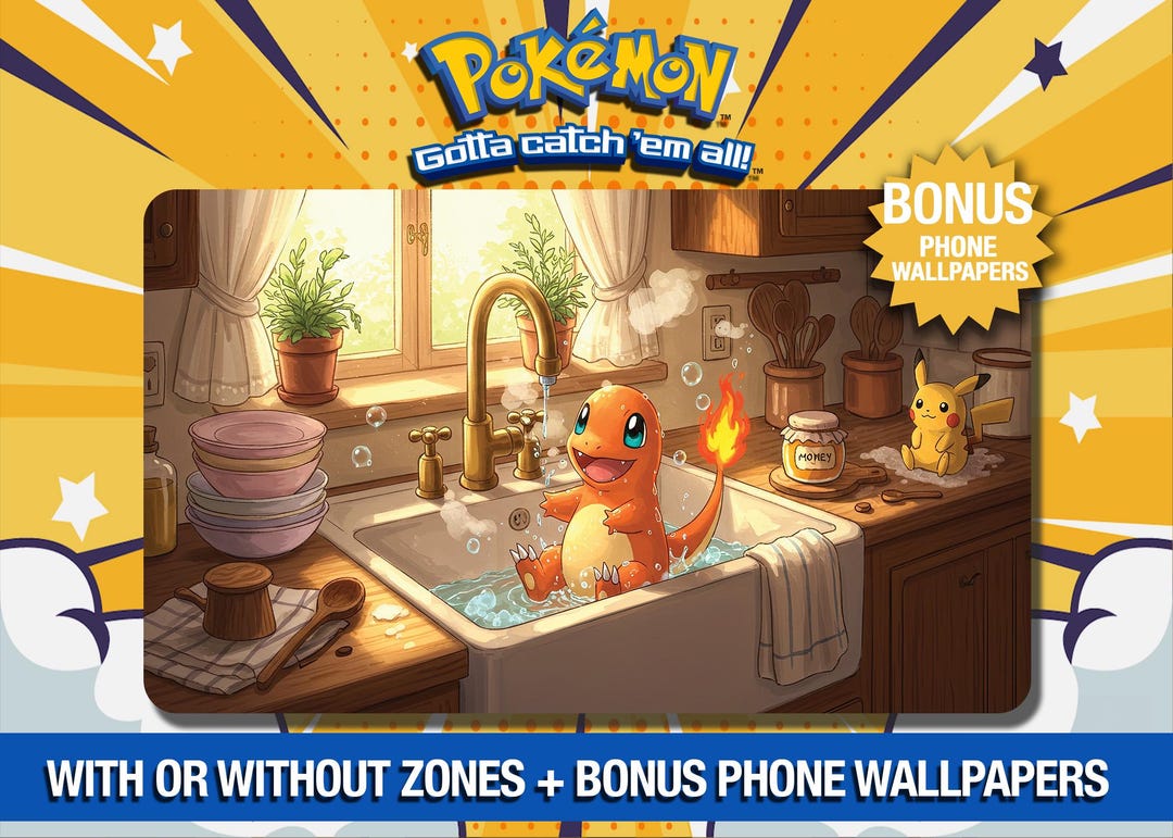 Charmander’s Cozy Kitchen Bath Playmat - Sizzle & Suds – Pokémon ...