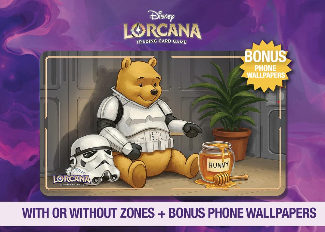 Disney Lorcana Playmat - Winnie the Pooh - Storm Trooper Costume ...