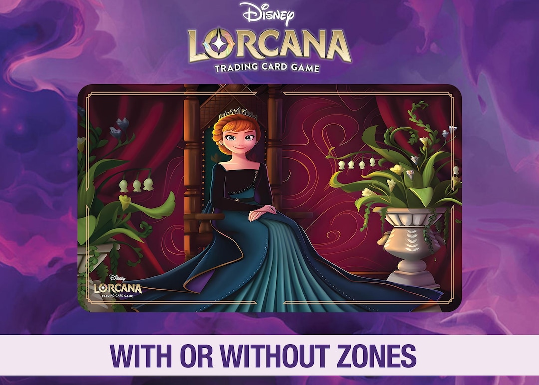Disney Lorcana Playmat - Anna Diplomatic Queen - Shimmering Skies - TCG ...