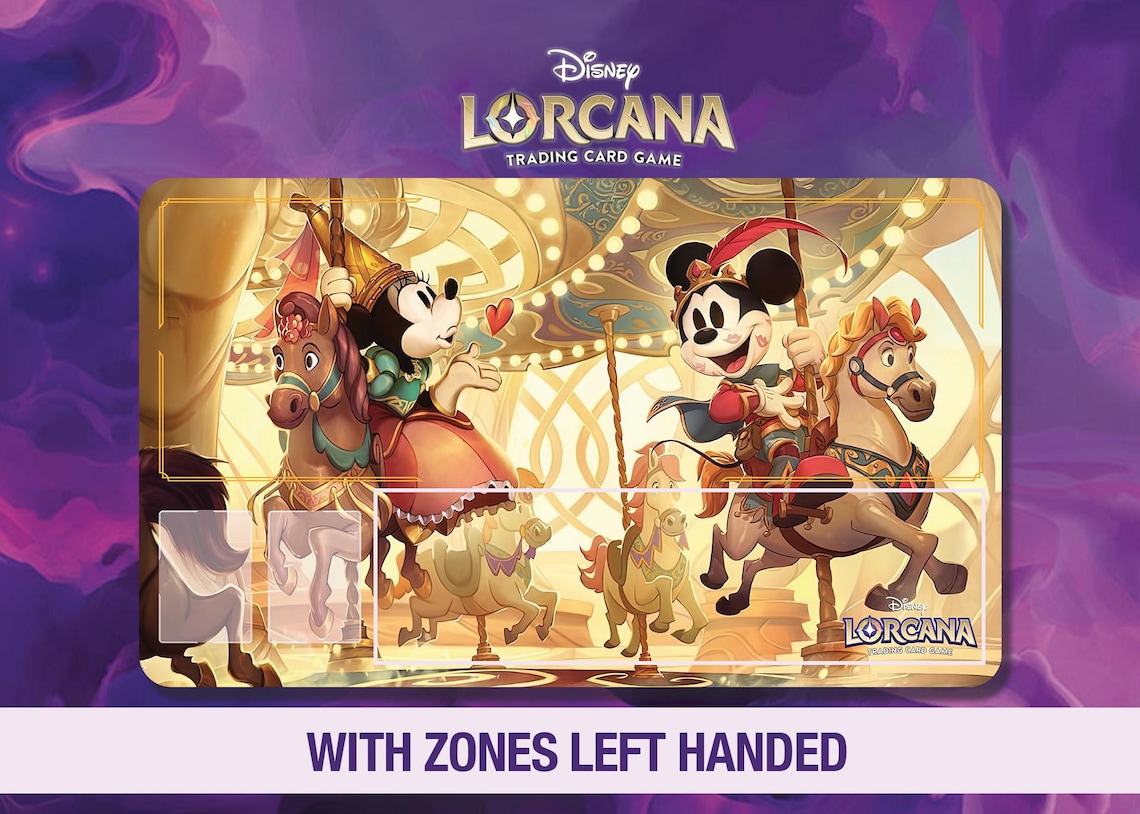 Disney Lorcana Playmat - Mickey and Minnie – Enchanted - Fabled Set 9 ...