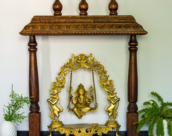 Wall Mount Pooja Mandir With Doors - Etsy