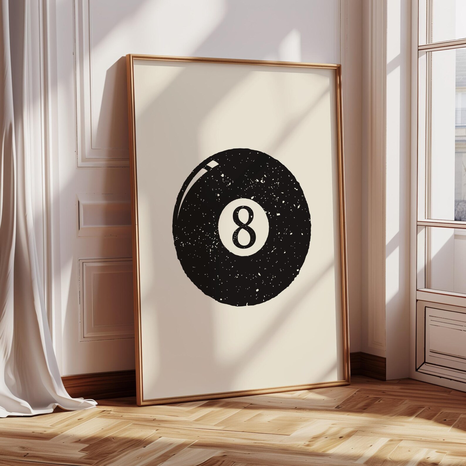 Pool Ball Print Set of 3 Game Room Poster Print, 8 Ball Pool Wall Art ...