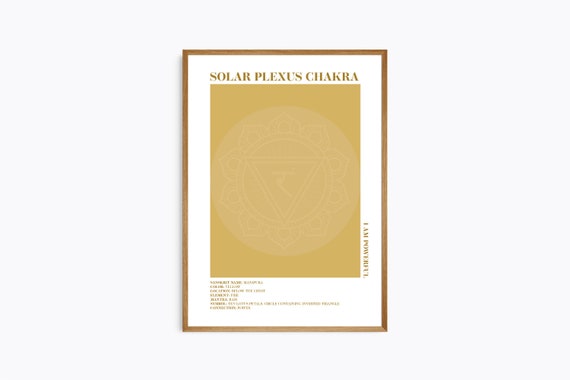 SOLAR PLEXUS Solar Plexus Chakra Chakra Wall Art Chakra - Etsy