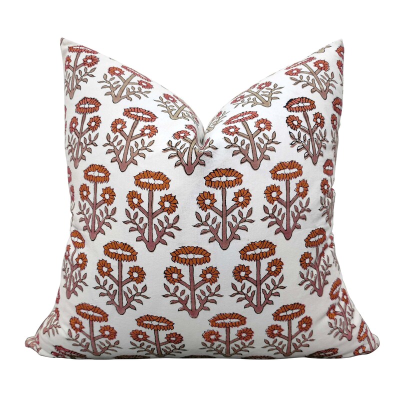 Block Print Pillow Cover - Etsy
