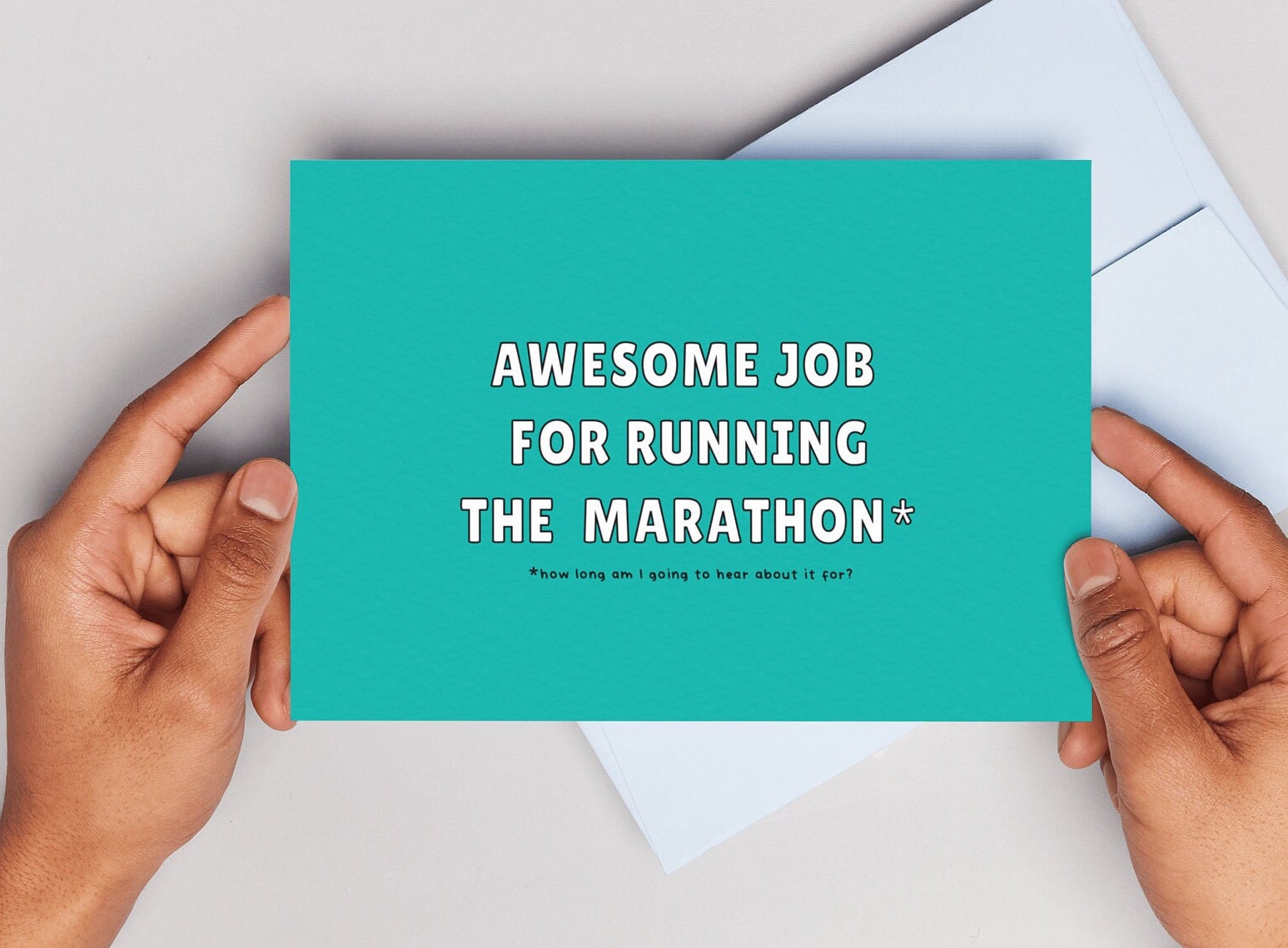 Congratulations - Marathon Joke Card - Etsy
