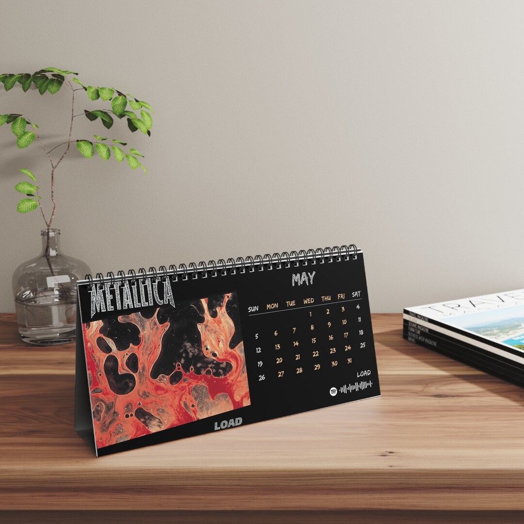 2024 Metalica Desk Calendar 2024 Desk Calendar Metalica 2024 Calendar ...