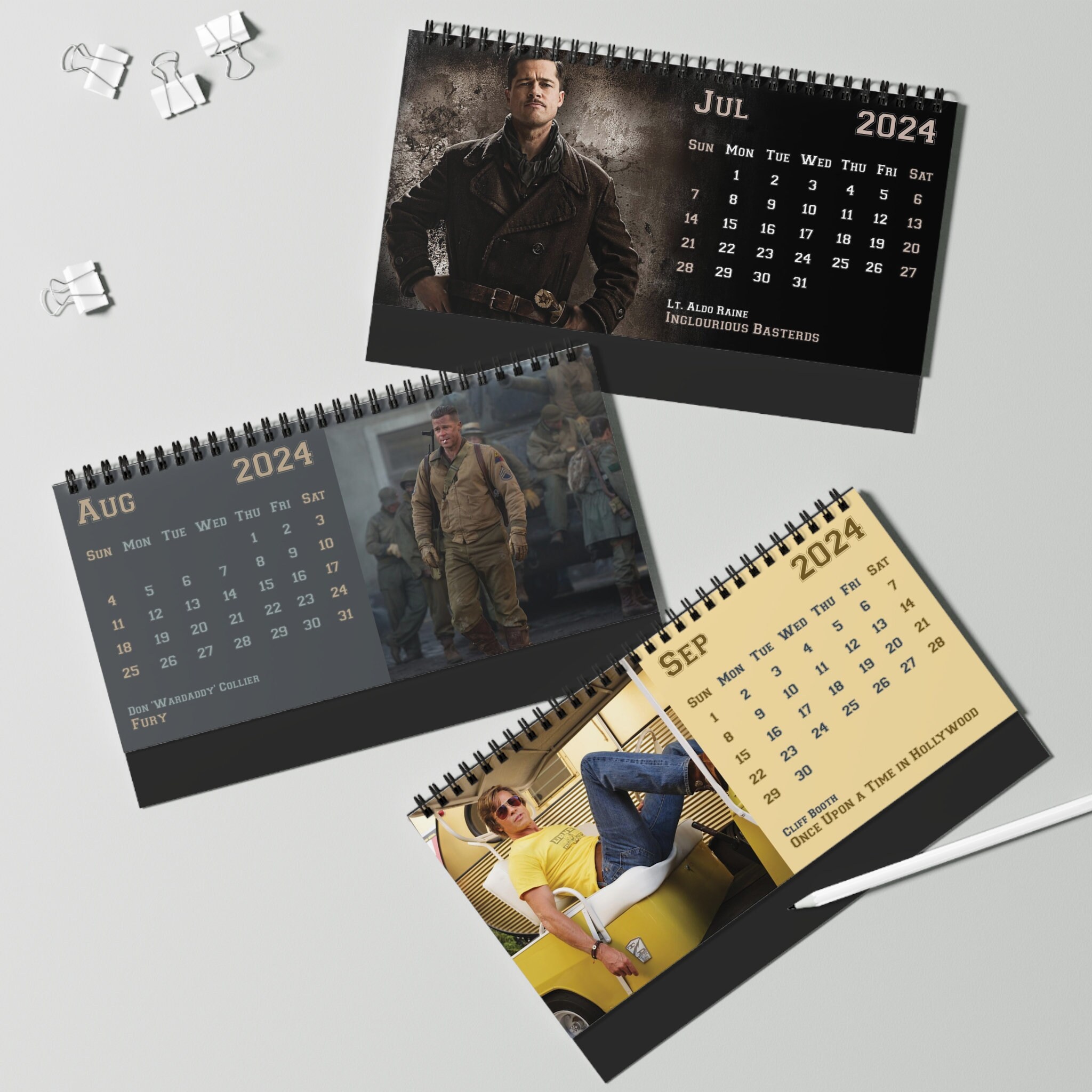2024 Brad Pitt Desk Calendar | 2024 Desk Calendar | Brad Pitt | 2024 ... 2024 Brad Pitt Desk Calendar | 2024 Desk Calendar | Brad Pitt | 2024 ...