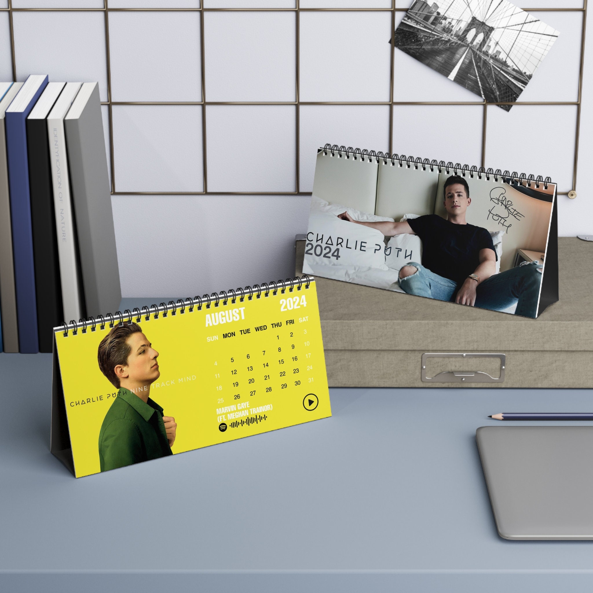 2024 Charlie Puth Desk Calendar | 2024 Desk Calendar | Charlie Puth ...