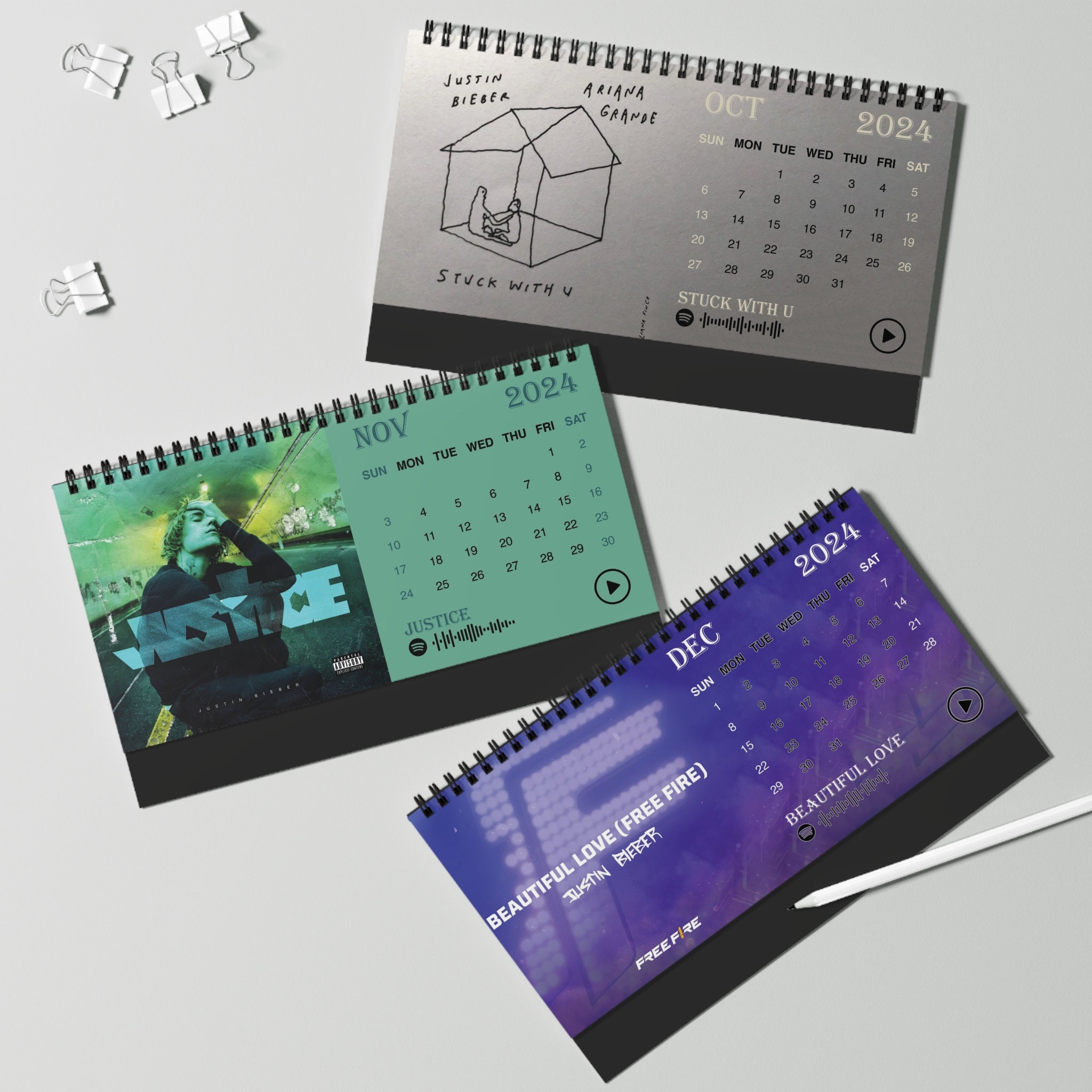 2024 Justin B. Desk Calendar | 2024 Desk Calendar | Justin sold by ...