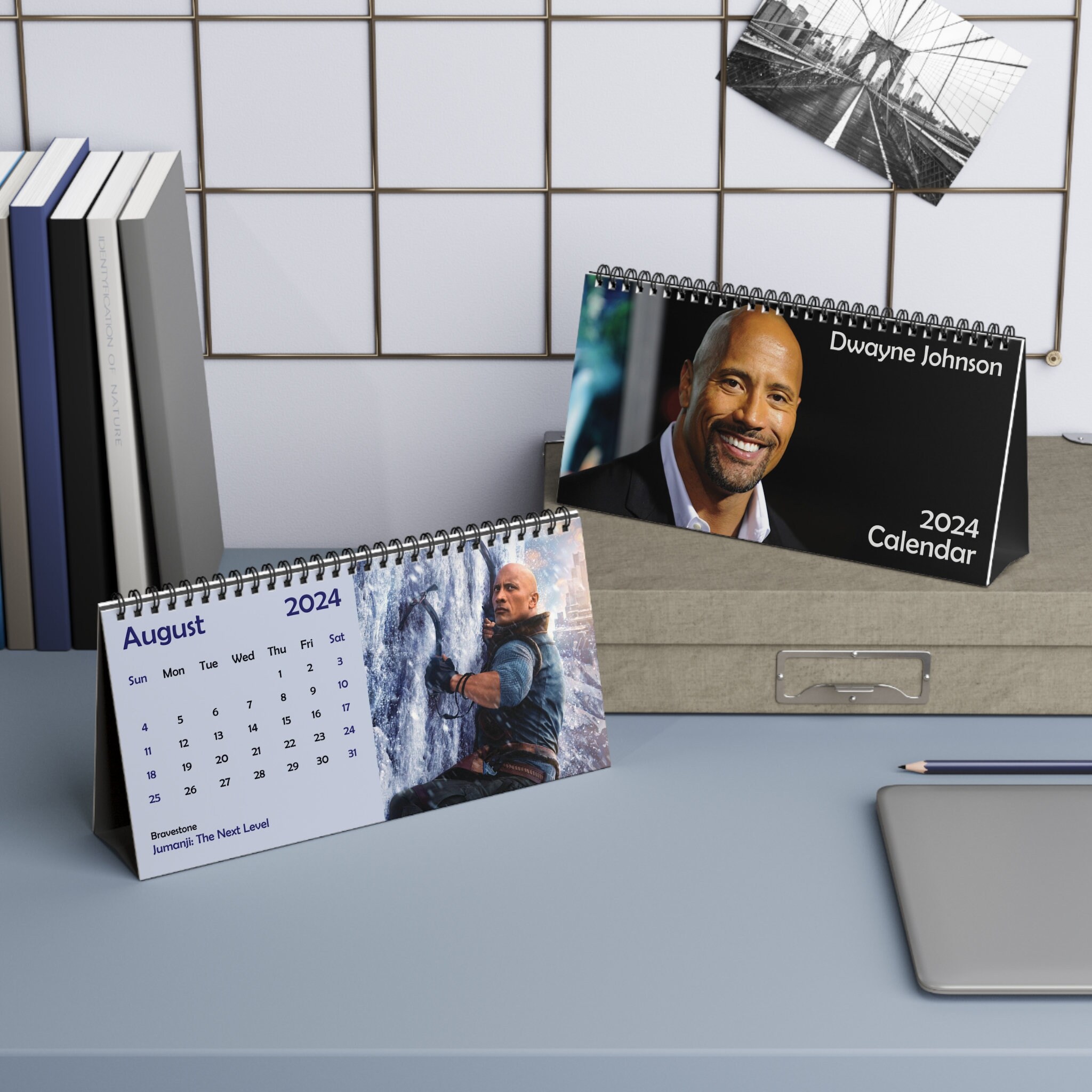 2024 Dwayne Johnson Desk Calendar | 2024 Desk Calendar | Dwayne Johnson ...