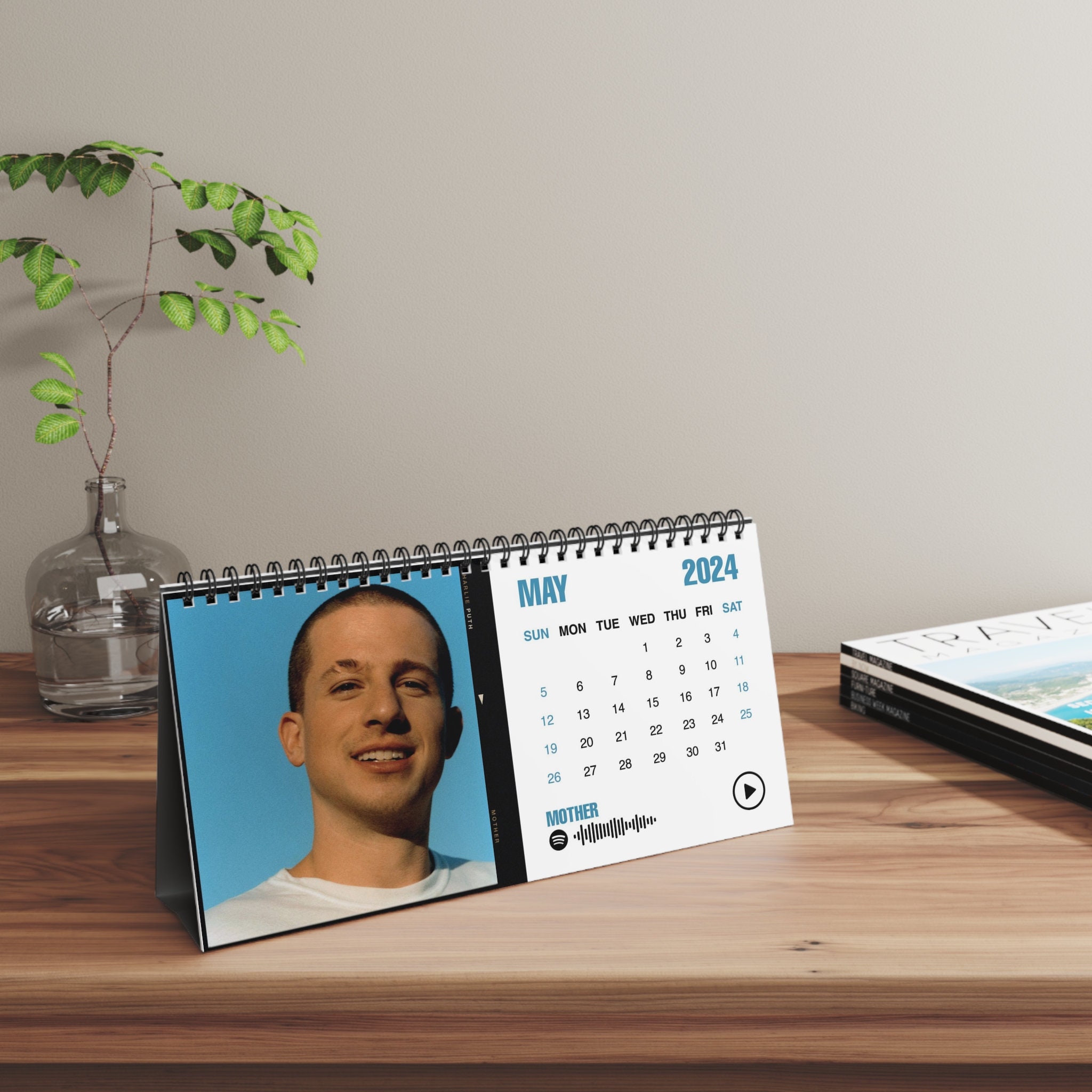 2024 Charlie Puth Desk Calendar | 2024 Desk Calendar | Charlie Puth ...