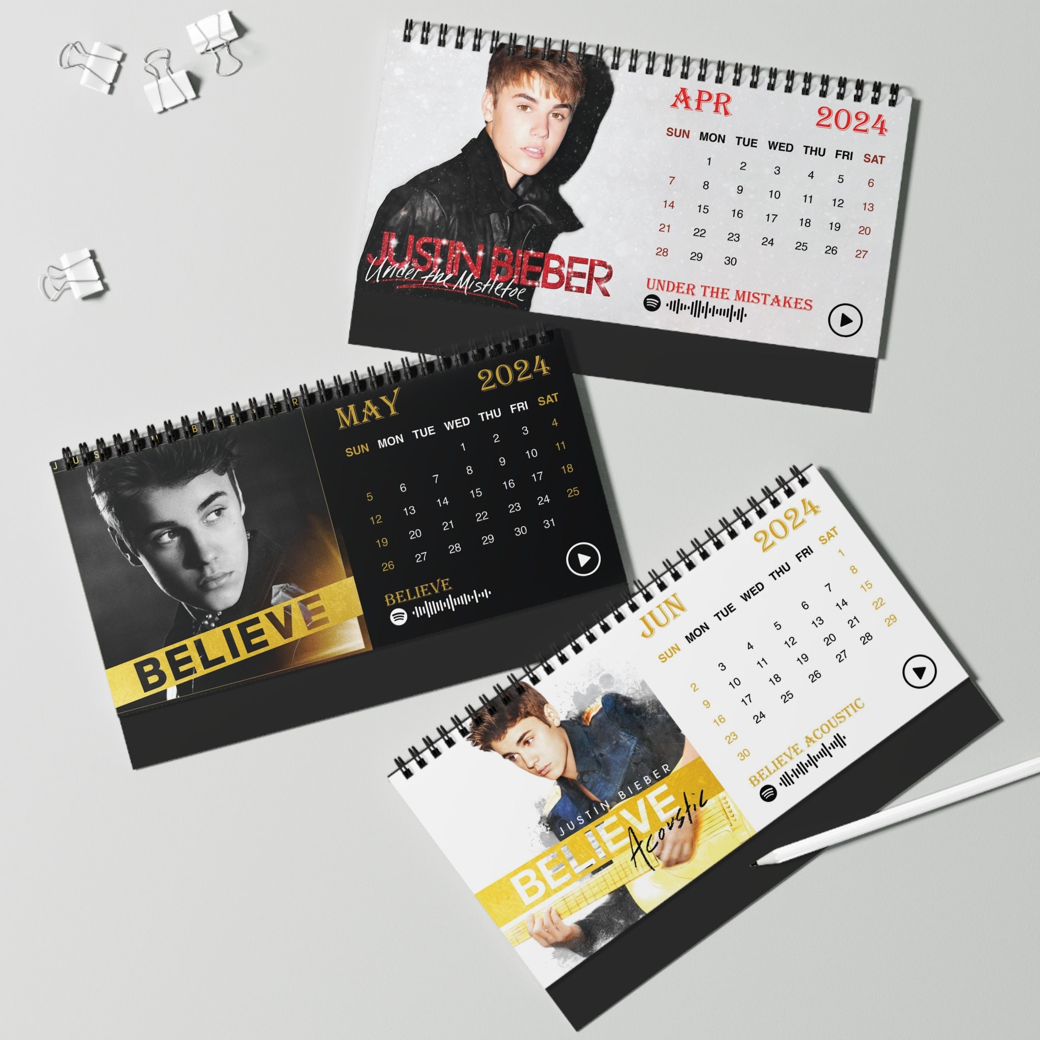 2024 Justin B. Desk Calendar | 2024 Desk Calendar | Justin sold by ...
