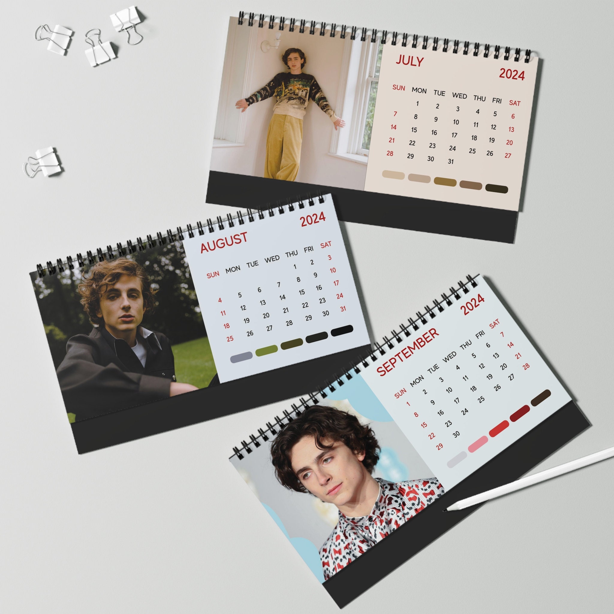 2024 Timothe Chalamet Desk Calendar | 2024 Desk Calendar | Timothee ... 2024 Timothe Chalamet Desk Calendar | 2024 Desk Calendar | Timothee ...