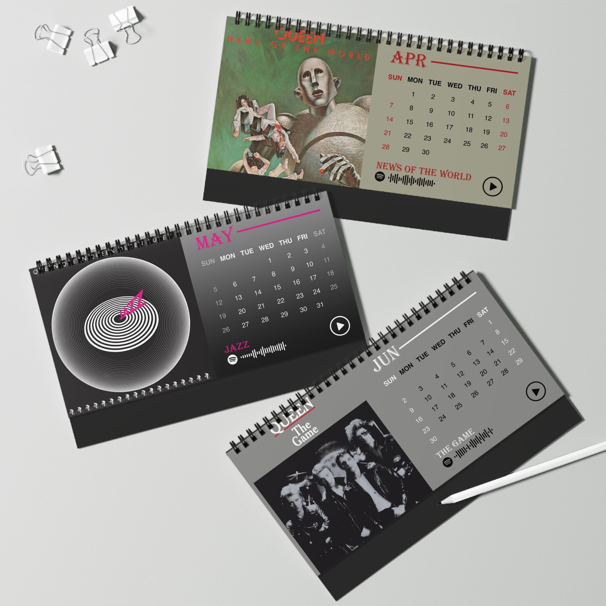 2024 Queen Desk Calendar | 2024 Desk Calendar | Queen | 2024 Calendar ...