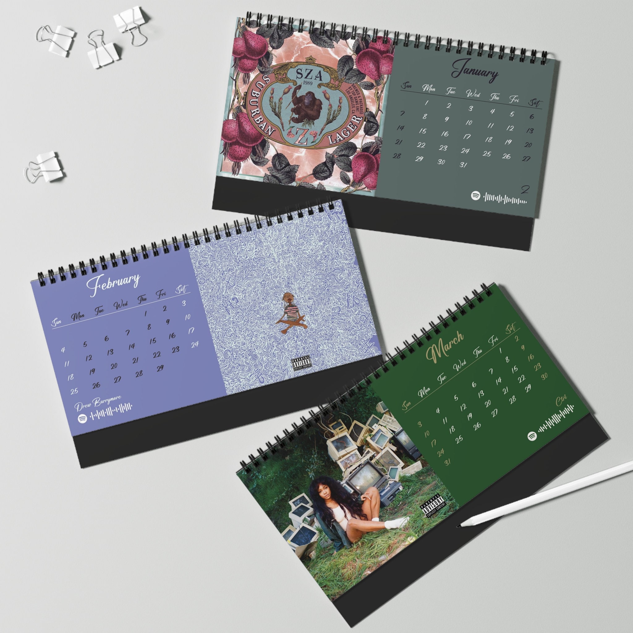 2024 SZA Desk Calendar | 2024 Desk Calendar | SZA | 2024 Calendar ...
