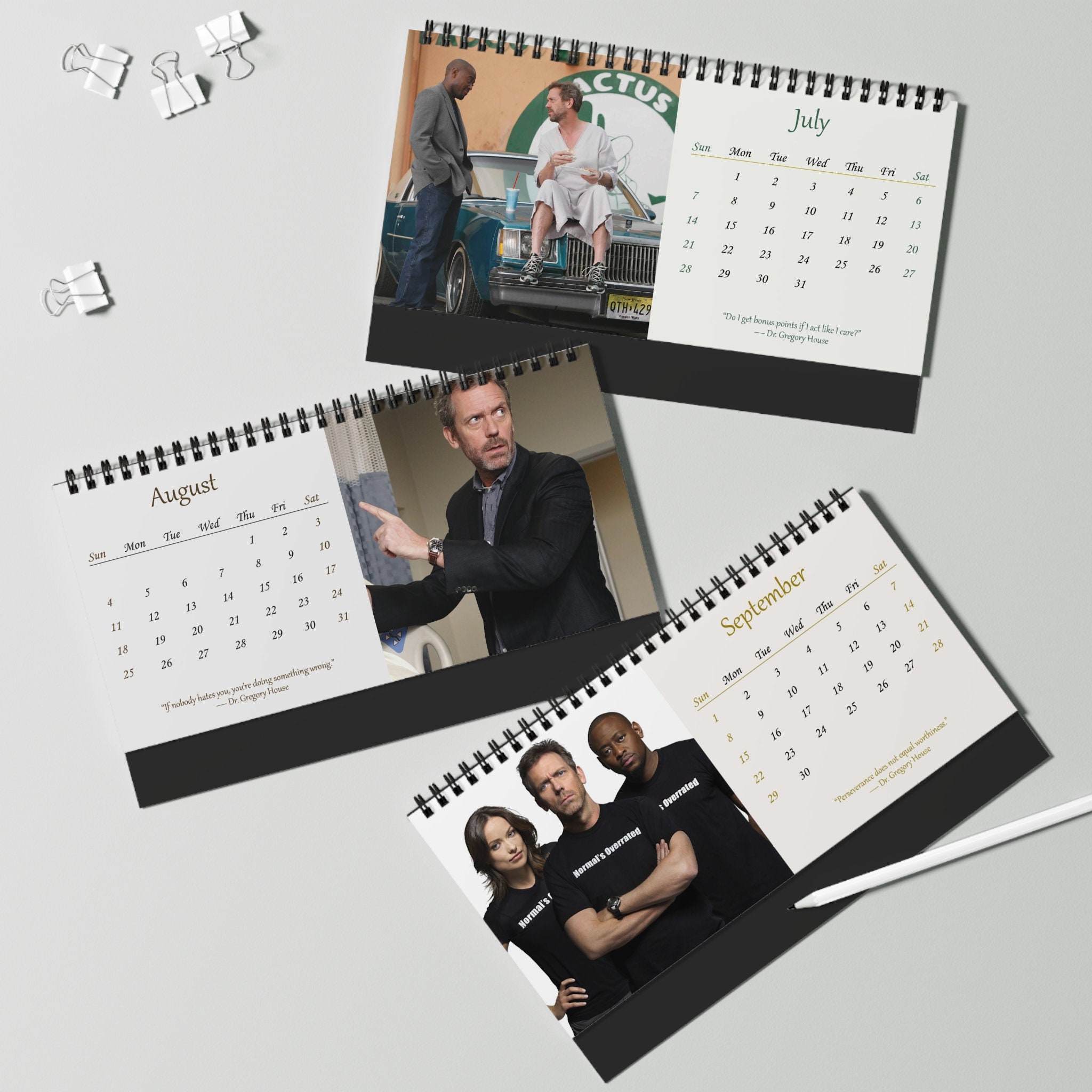 2024 House M.D. Desk Calendar | 2024 Desk Calendar | House MD | 2024 ...