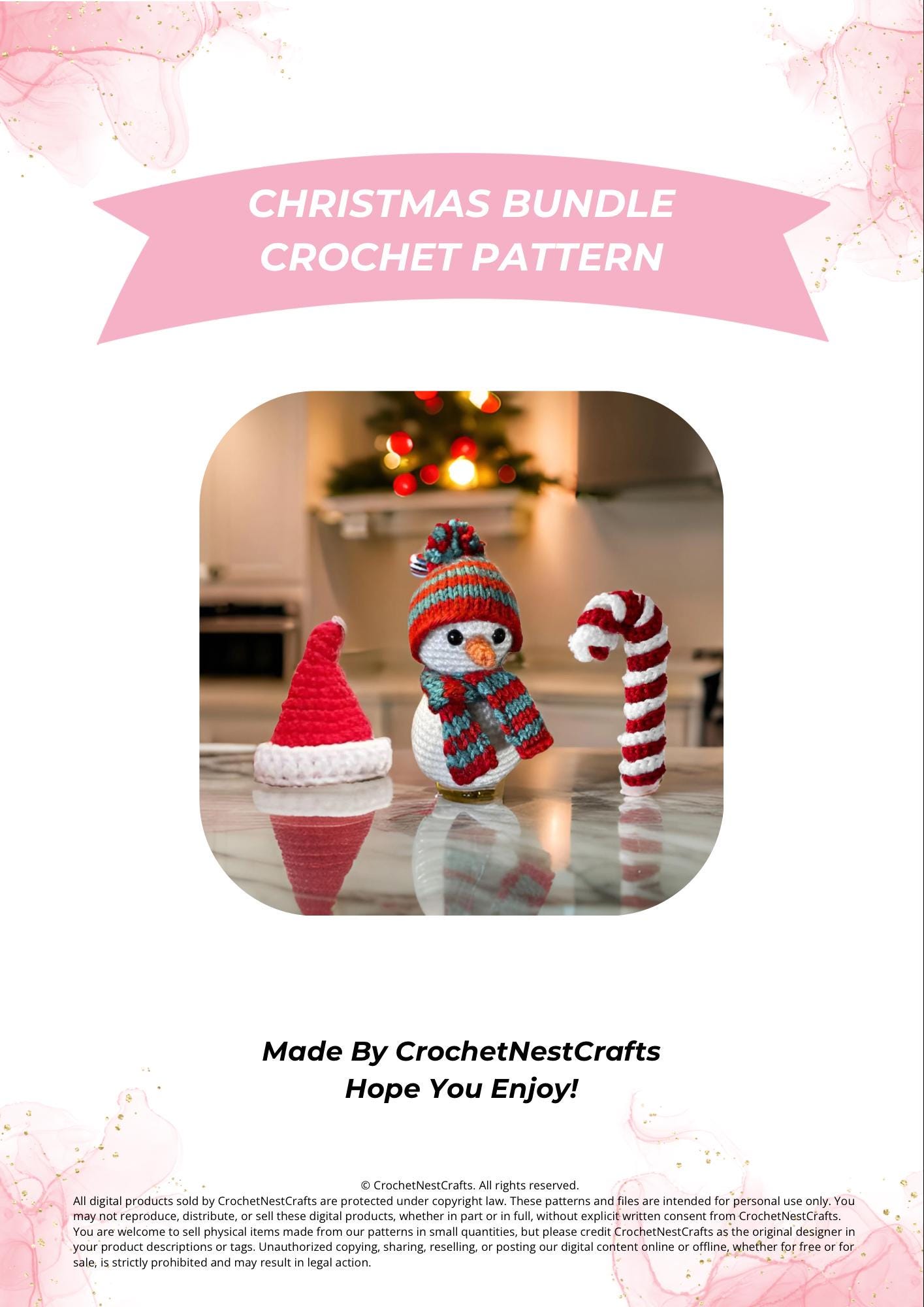 Christmas Pattern Bundle - Amigurumi PDF in English, Bundle 3 in 1 ...