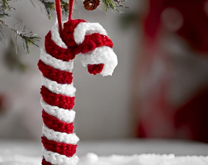 Candy Cane Crochet Pattern - Christmas Crochet Pattern, Amigurumi ...