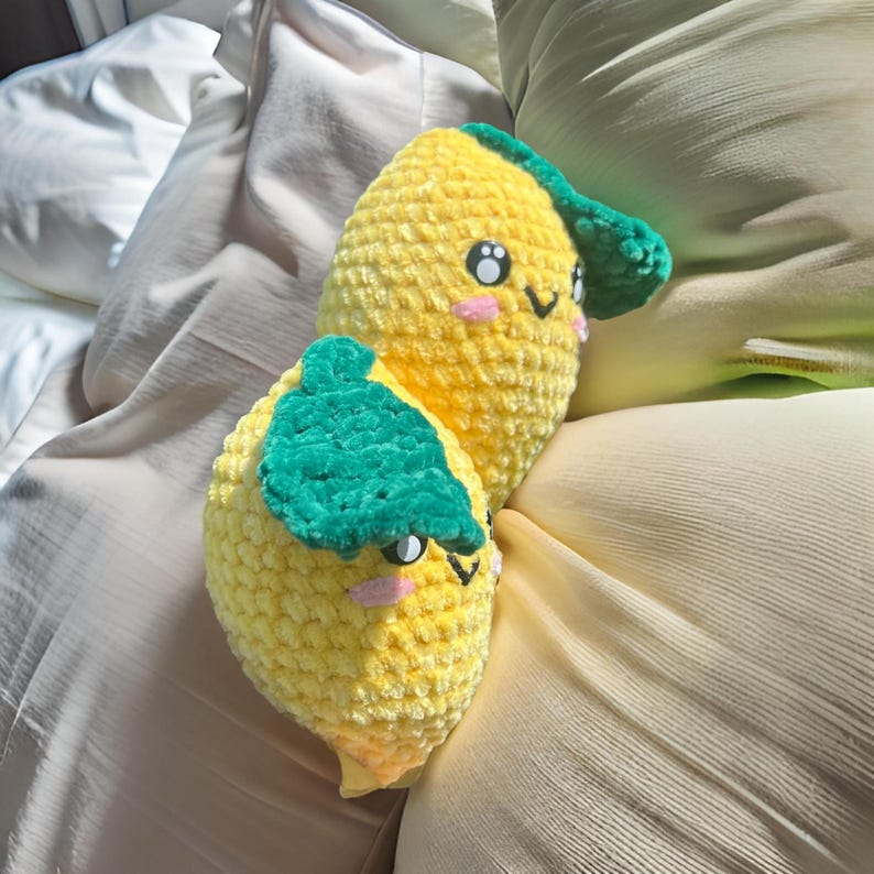 Low Sew Mango Crochet Pattern - Amigurumi Fruit, Play Food Crochet ...