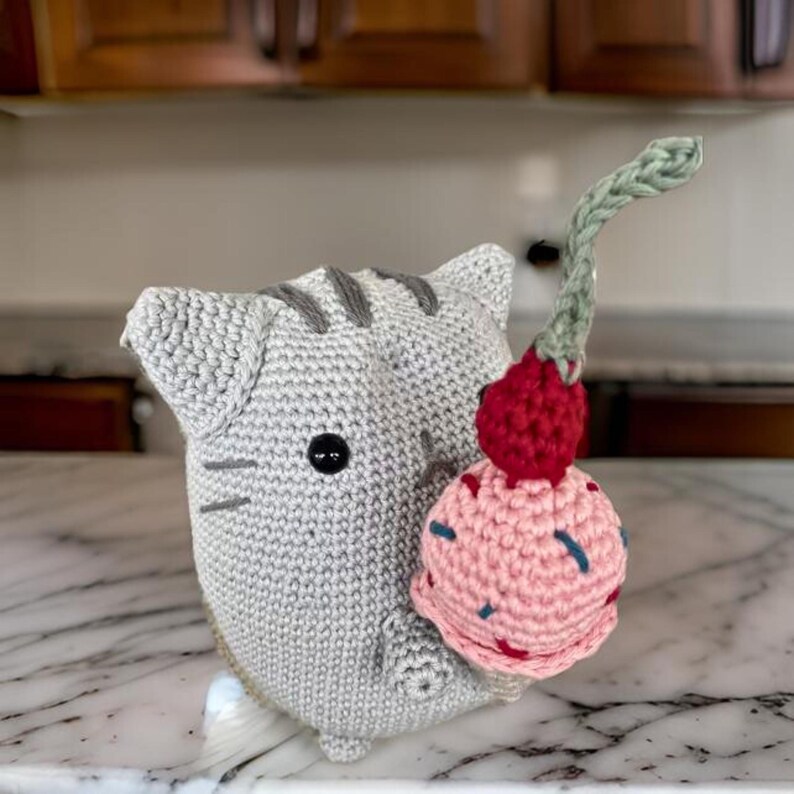 Pusheen Ice Cream Crochet Pattern Plushie Amigurumi Pattern PDF File ...