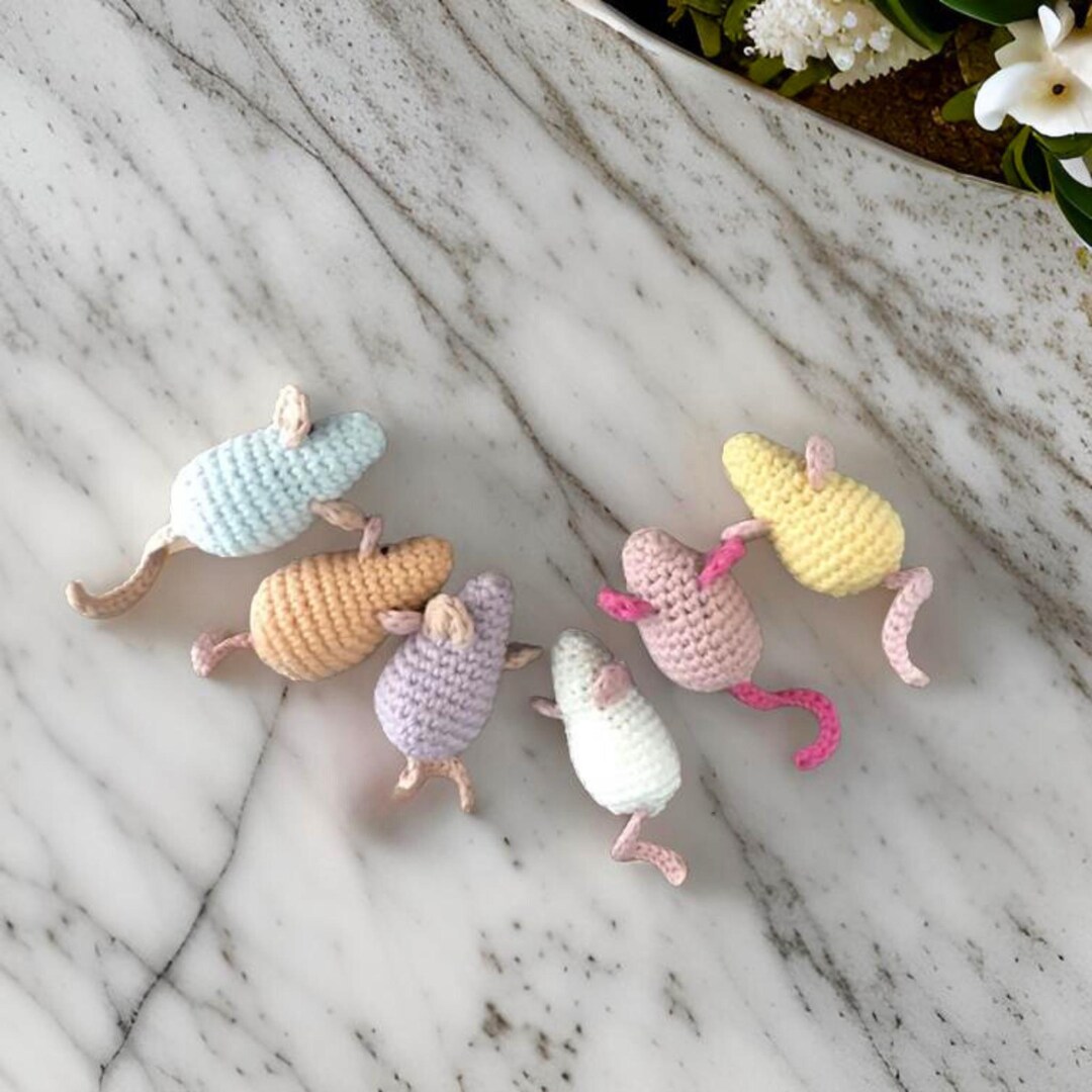 Mice Crochet Pattern - Amigurumi Tutorial PDF in English,for Beginner ...