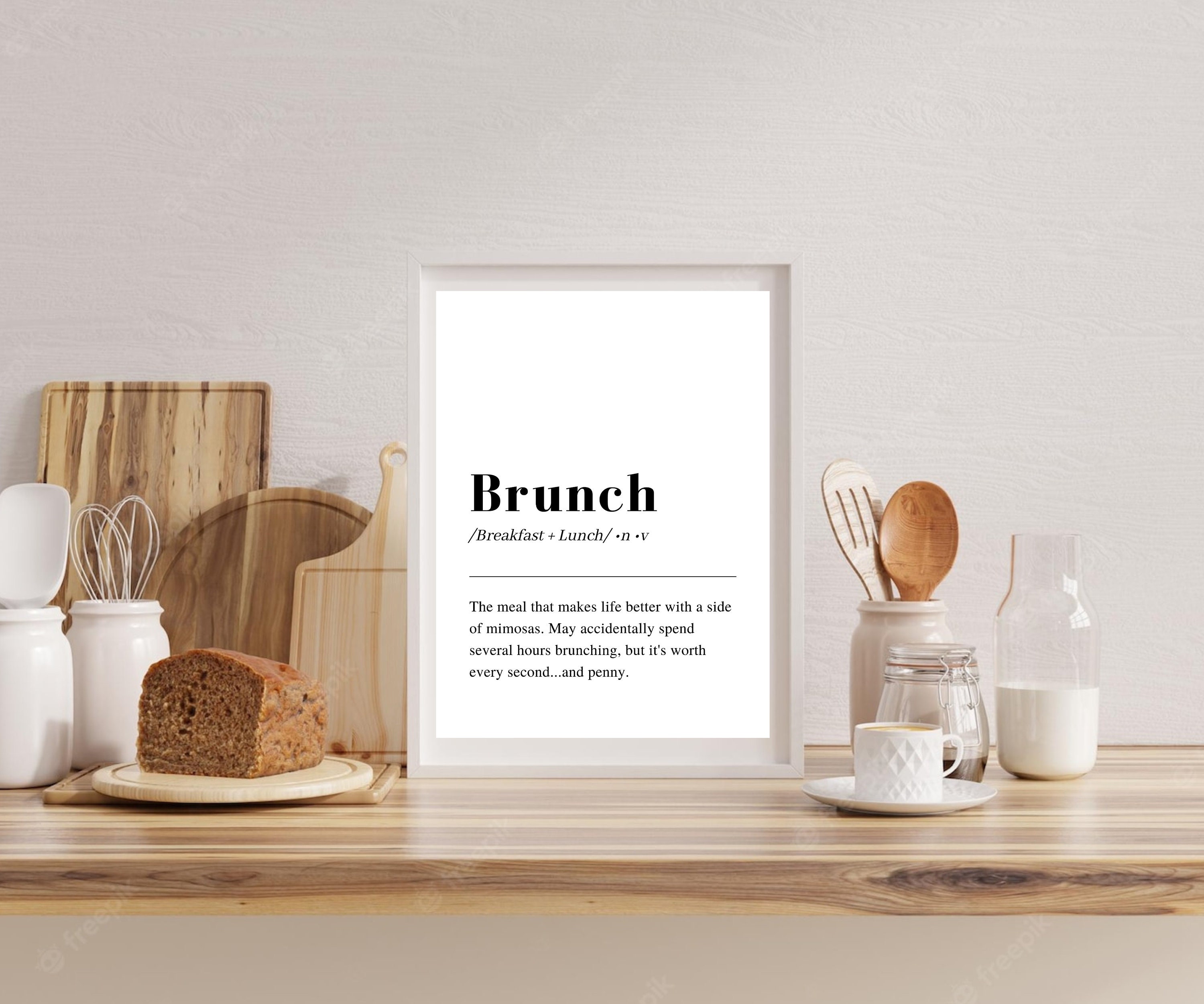 Brunch Definition Print Wall Art, Printable Wall Art, Living Room Wall ...
