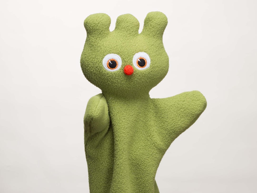 Hand Puppet - Brook Sprite - Wavy - Split Pea Green - Etsy